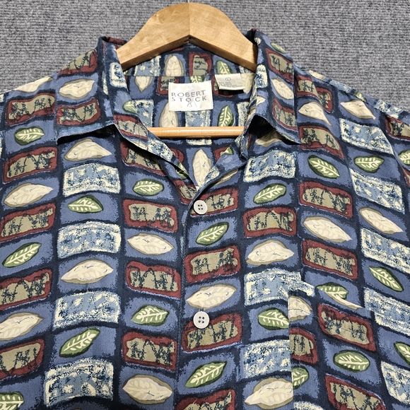 robert stock | Shirts | Vintage Robert Stock Silk Shirt L Toucans ...